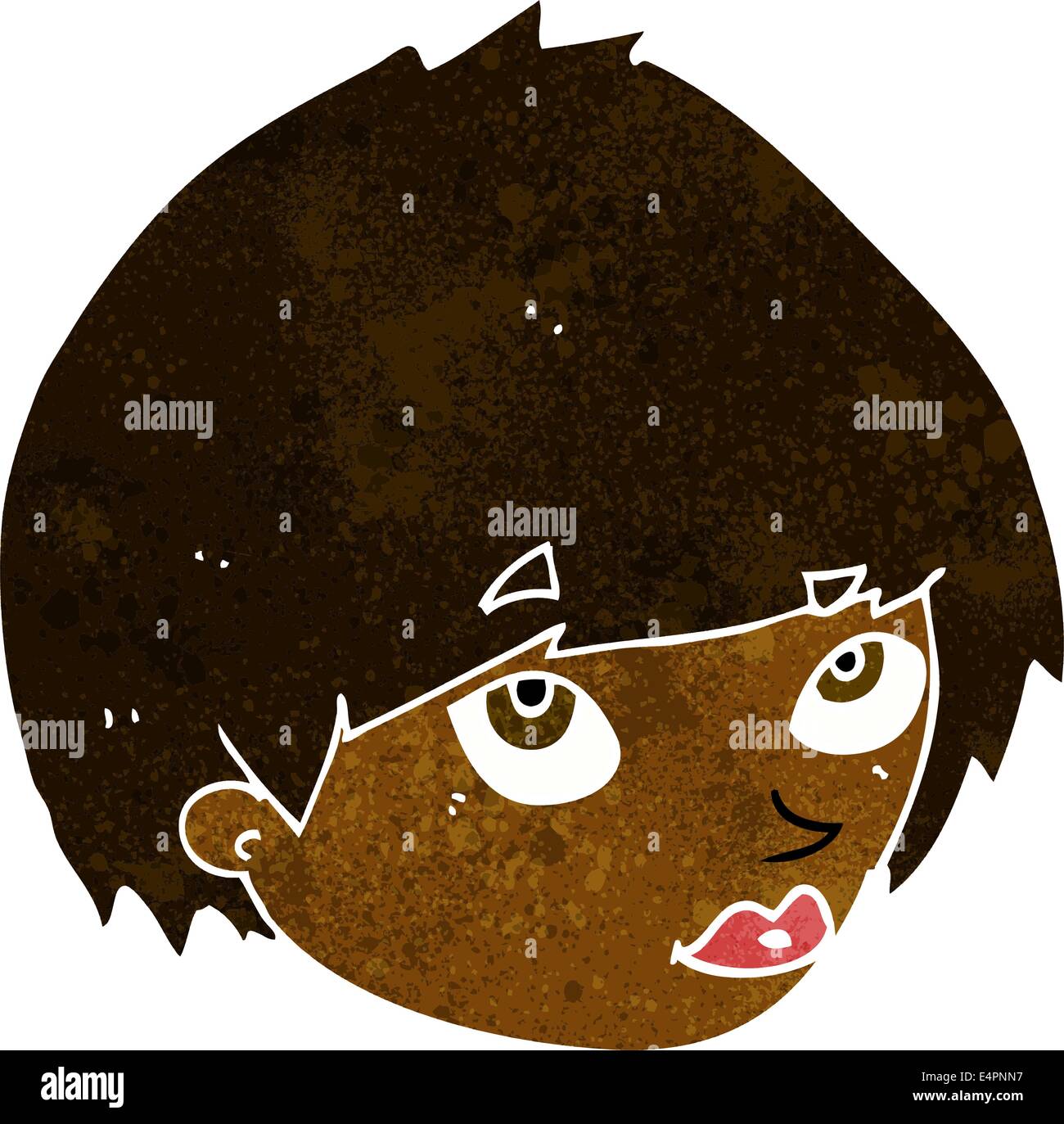 cartoon female face looking up Stock Vector Image & Art - Alamy