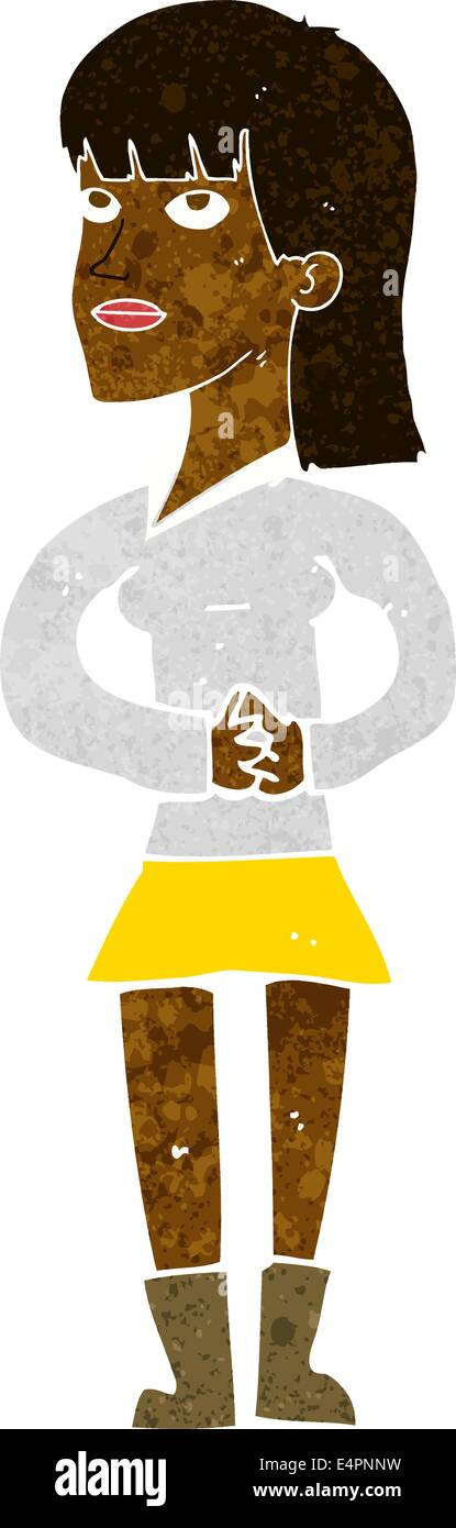 cartoon woman waiting Stock Vector Image & Art - Alamy