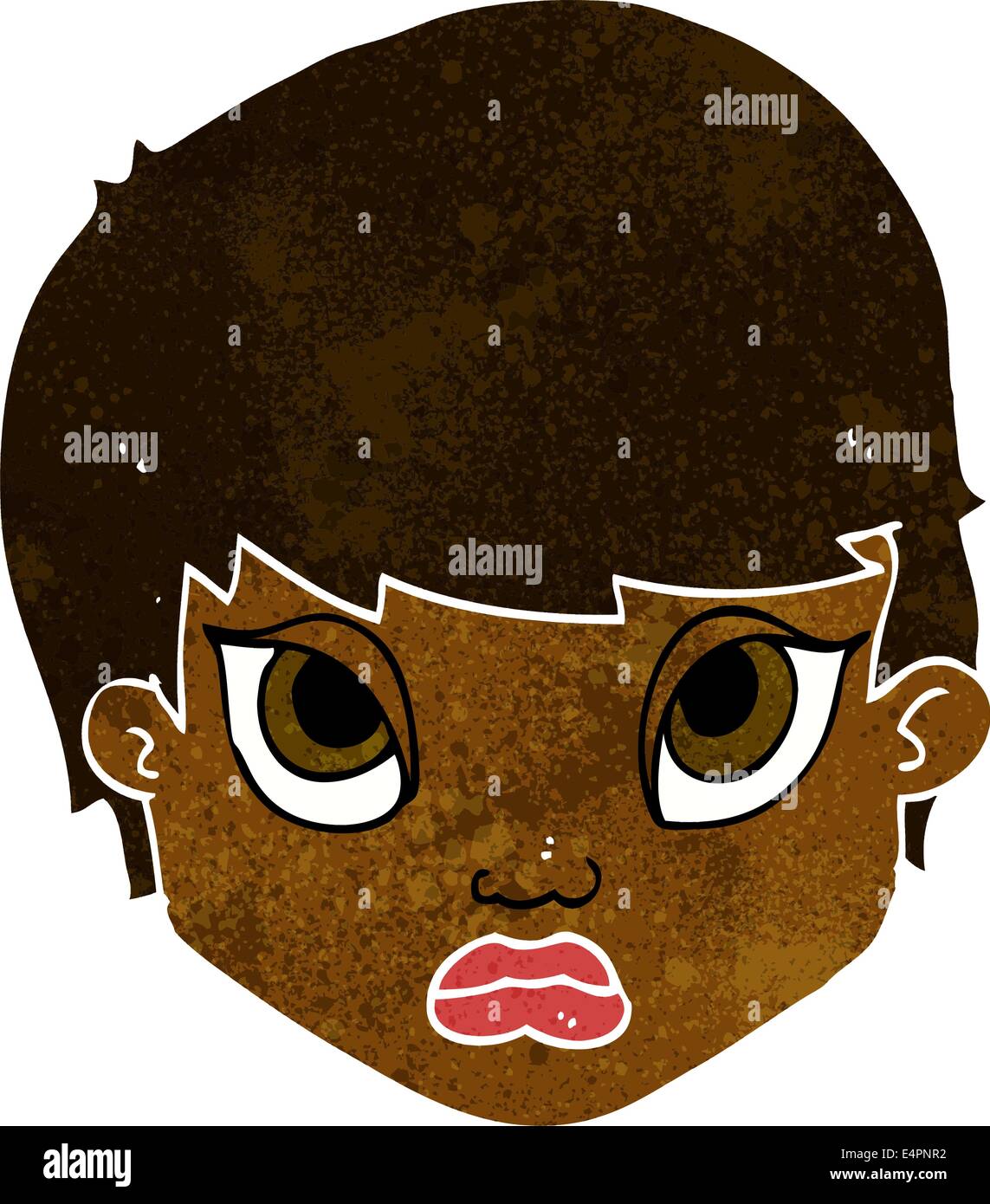 cartoon sulking woman Stock Vector Image & Art - Alamy