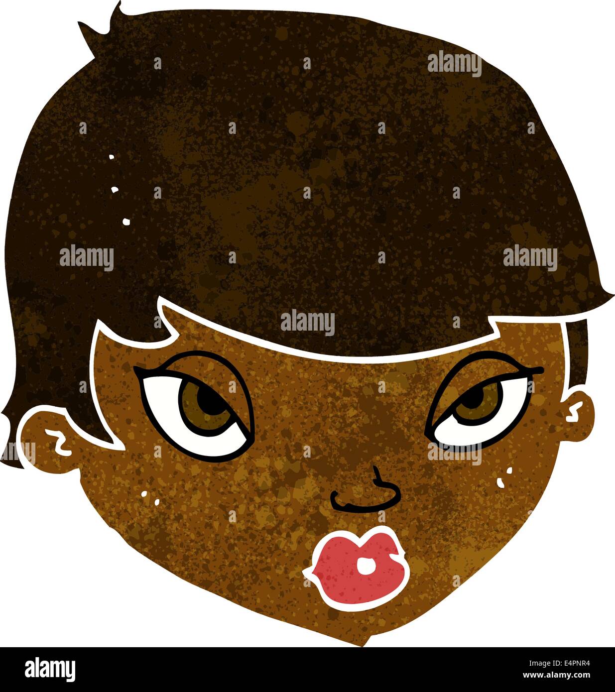 cartoon unimpressed woman Stock Vector Image & Art - Alamy