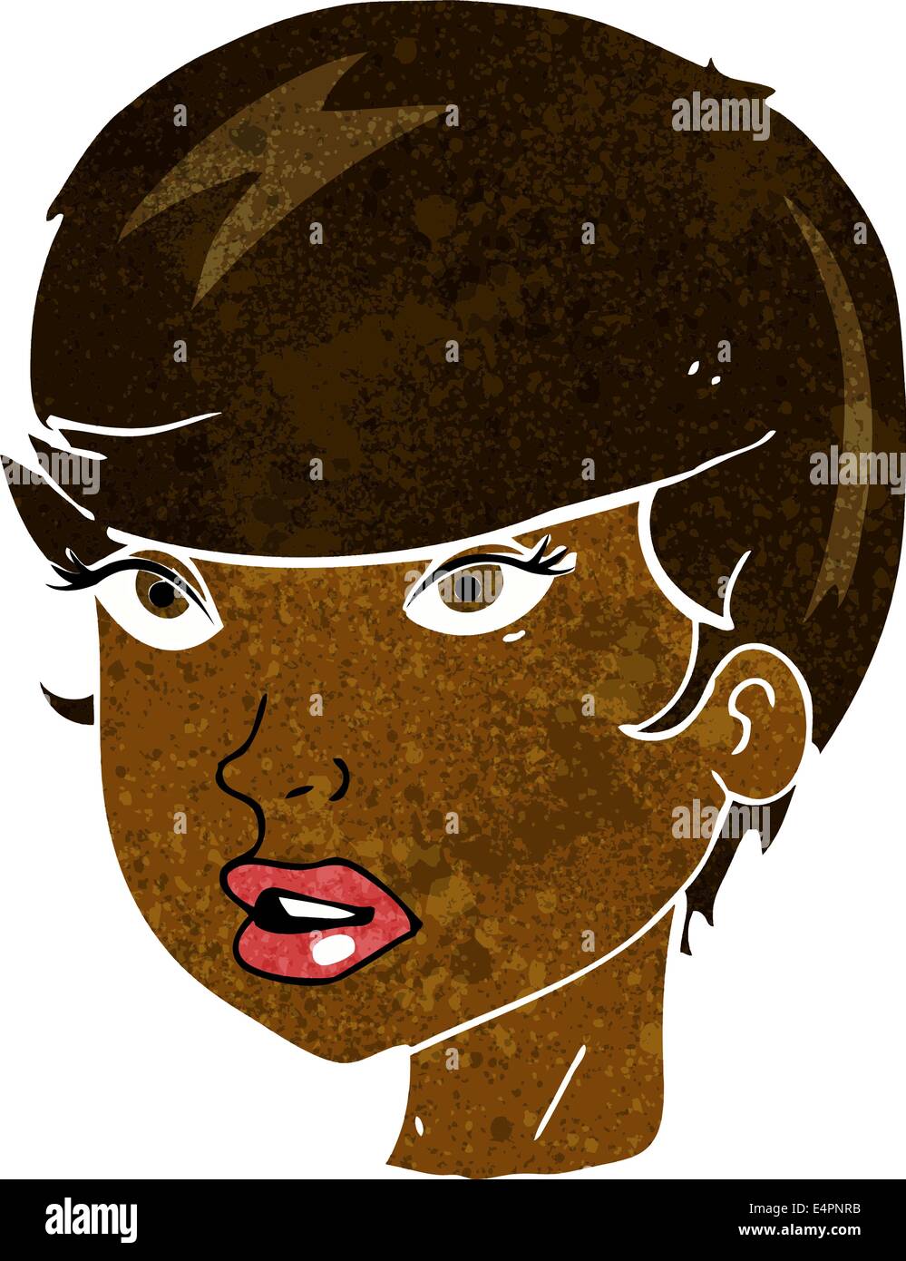 cartoon pretty female face Stock Vector Image & Art - Alamy