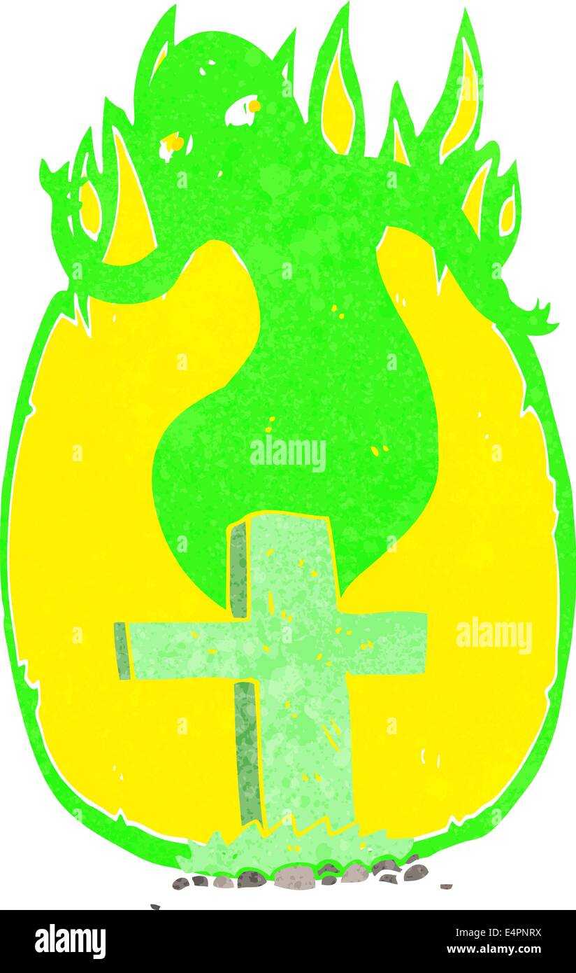 cartoon ghost rising from grave Stock Vector Image & Art - Alamy