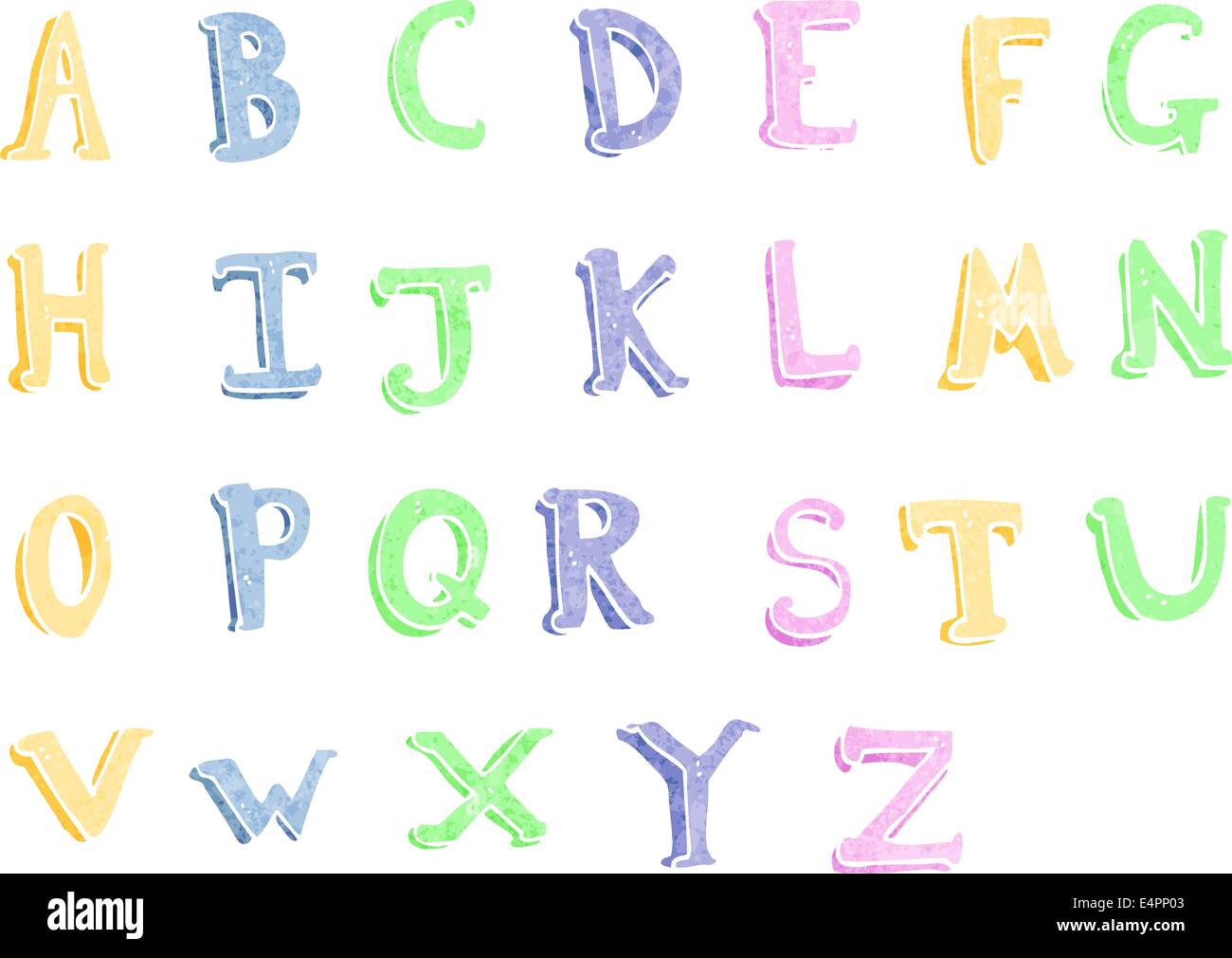 Alphabet letters funny crazy hi-res stock photography and images - Alamy