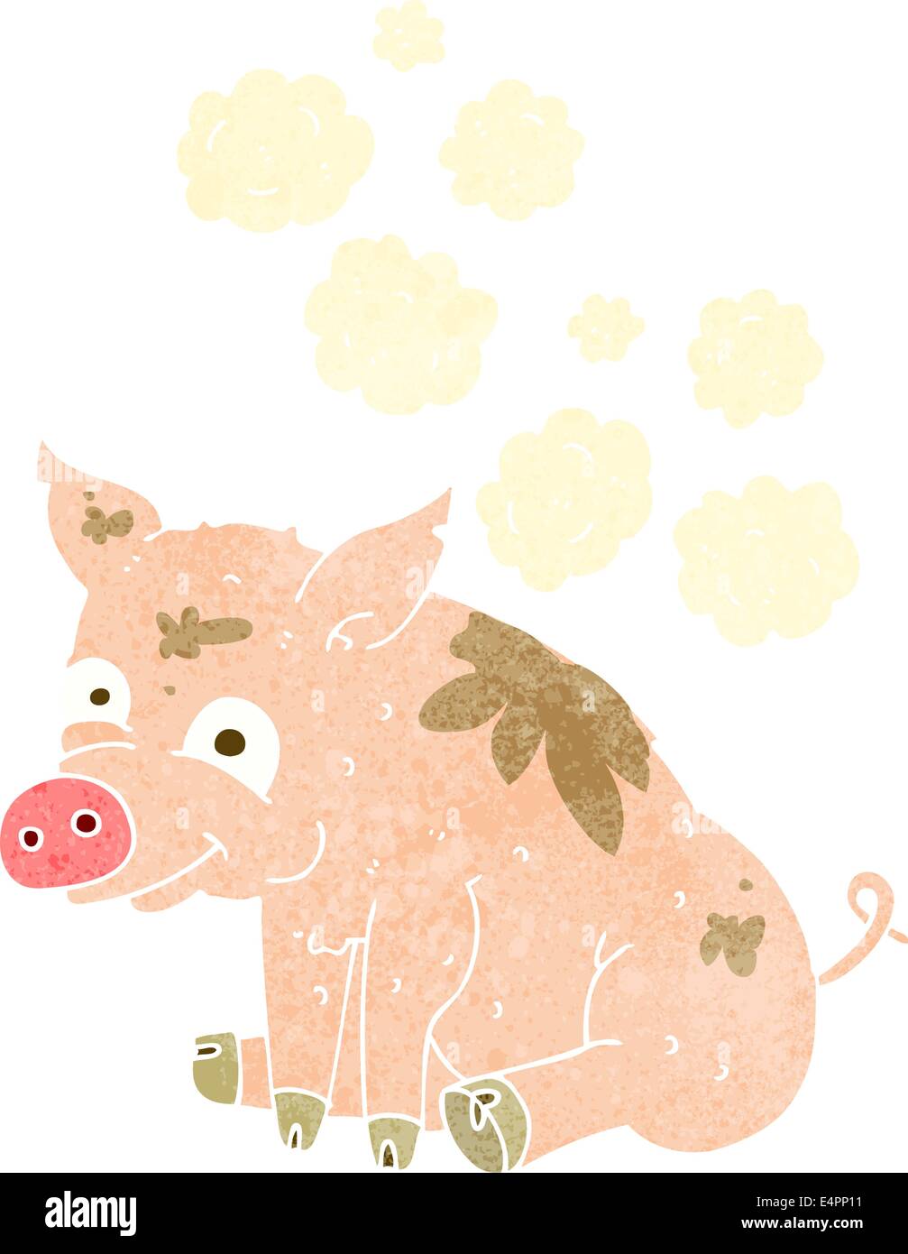 cartoon smelly pig Stock Vector Image & Art - Alamy