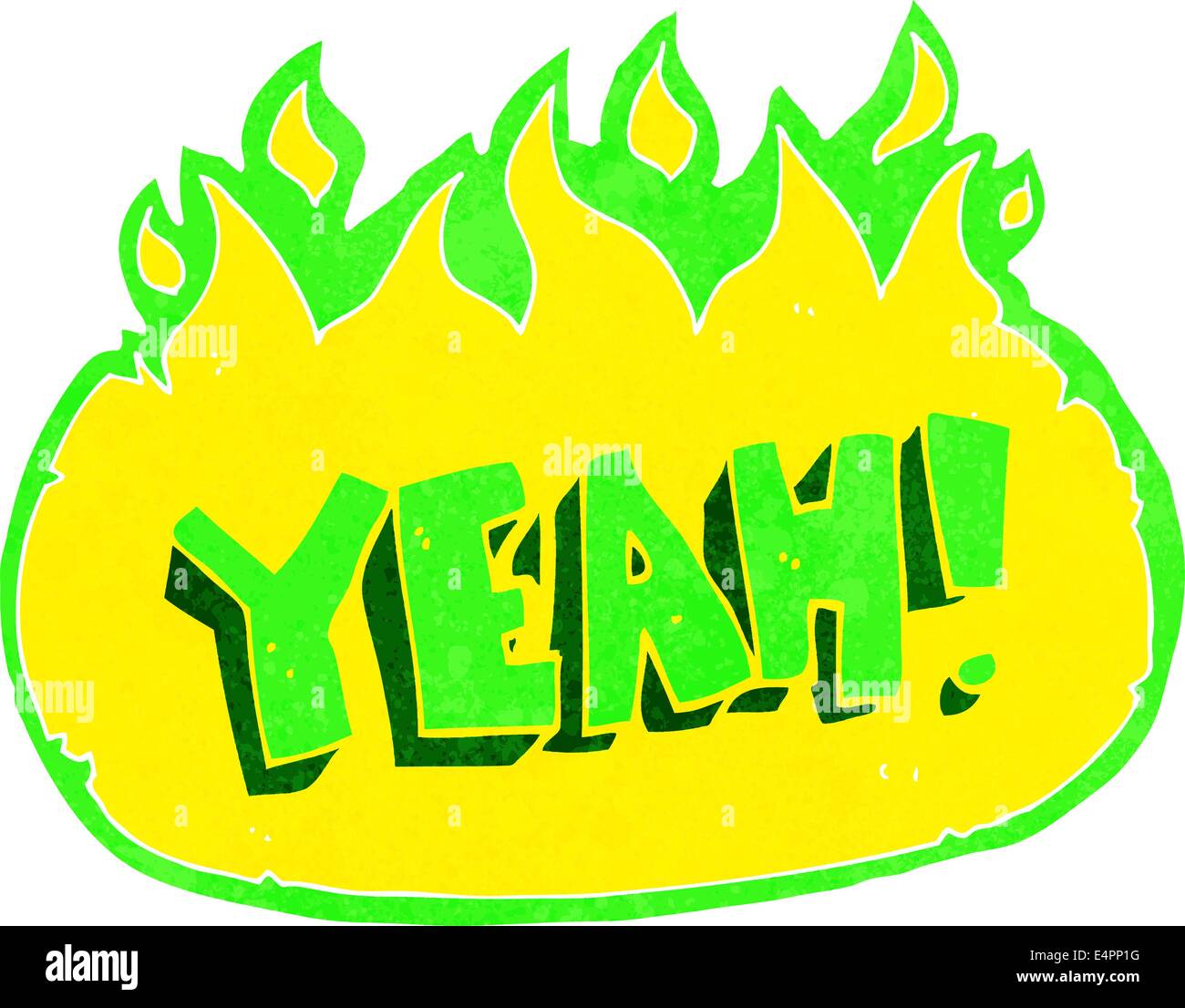 cartoon yeah! shout Stock Vector Image & Art - Alamy