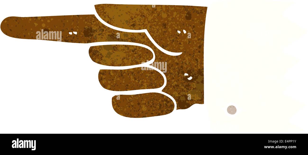 cartoon pointing hand symbol Stock Vector Image & Art - Alamy