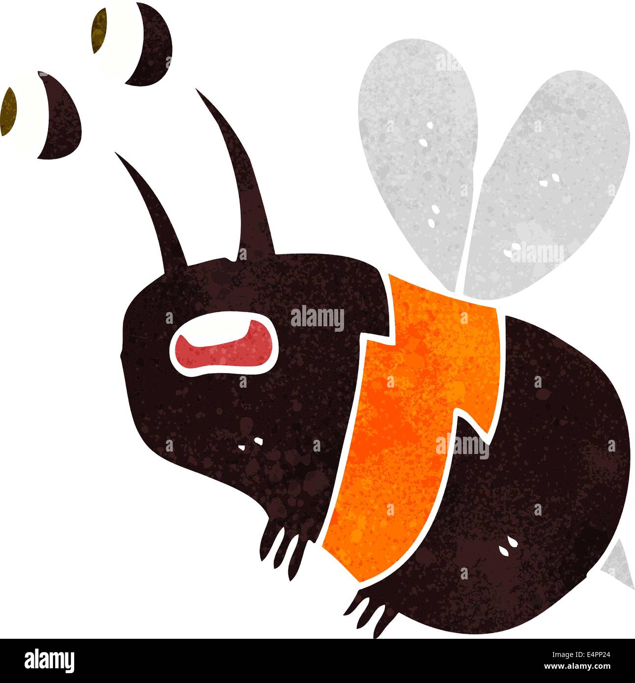 cartoon frightened bee Stock Vector Image & Art - Alamy