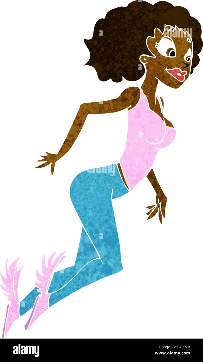 cartoon flying woman Stock Vector Image & Art - Alamy