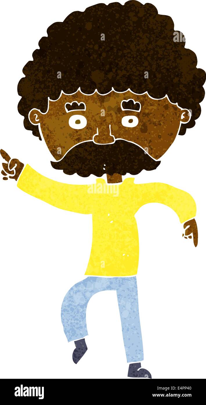 Cartoon Seventies Style Man Disco Dancing Stock Vector Image And Art Alamy