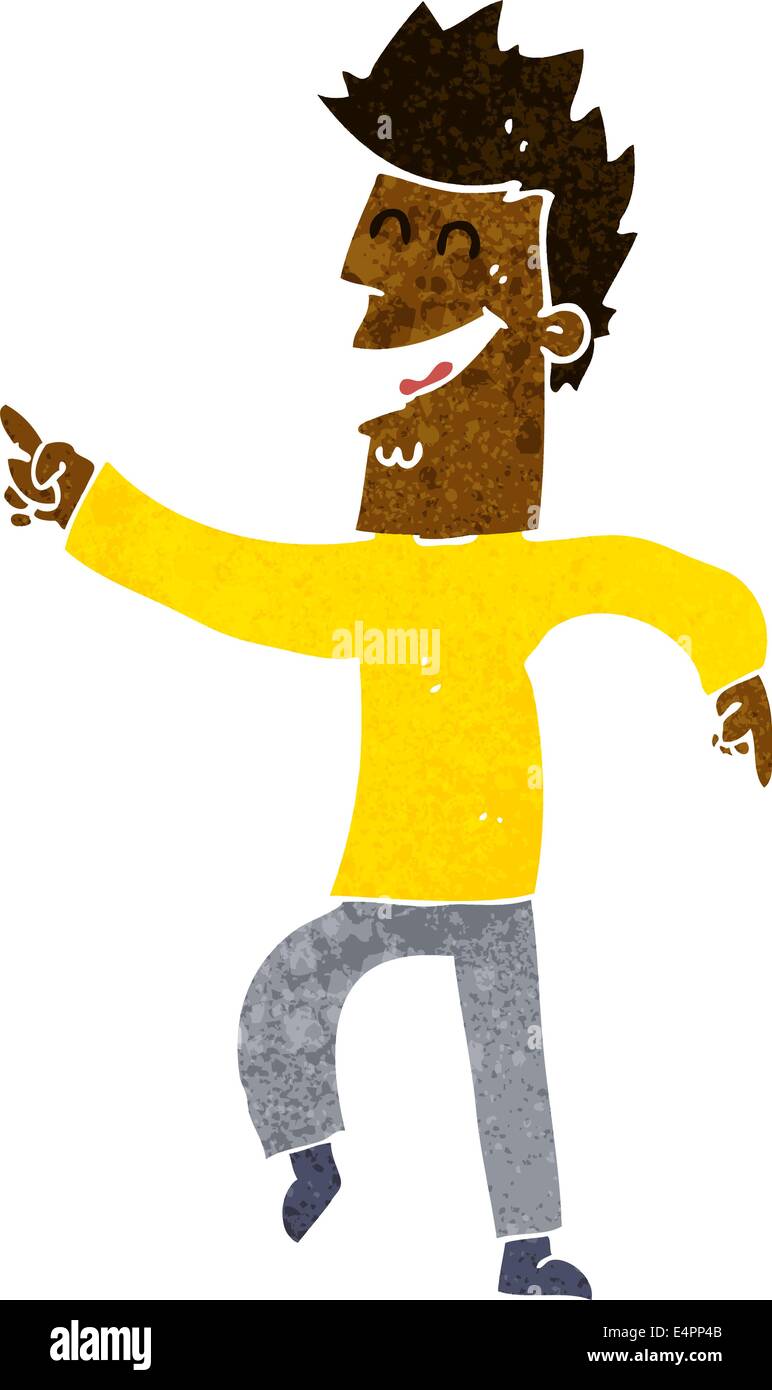 Cartoon man pointing laughing hi-res stock photography and images - Alamy