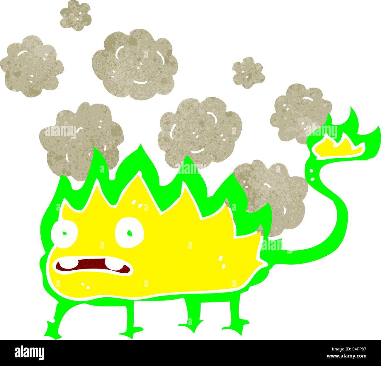 Cartoon little fire demon Stock Vector Images - Alamy