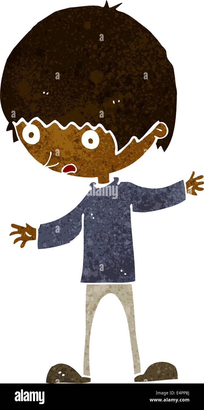 cartoon boy with outstretched arms Stock Vector Image & Art - Alamy