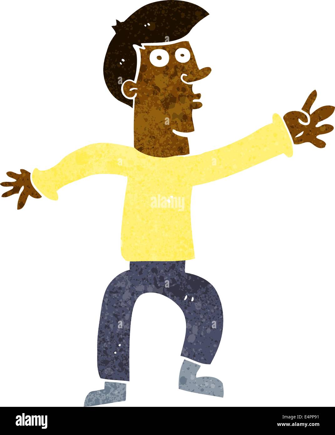 cartoon reaching man Stock Vector Image & Art - Alamy