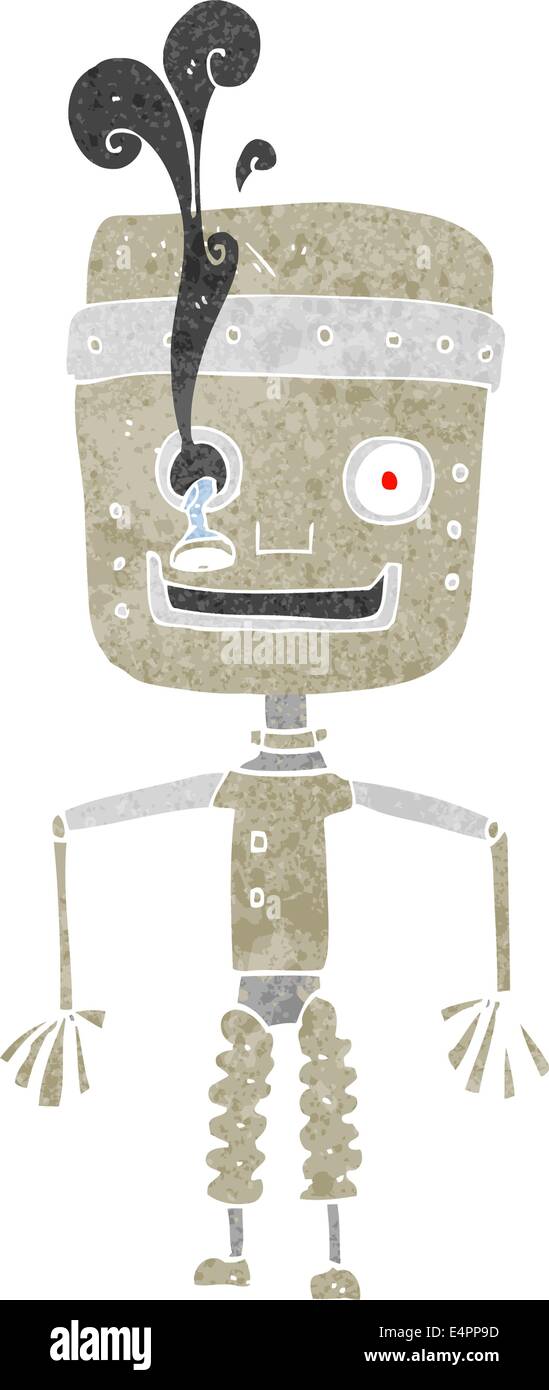 cartoon malfunctioning robot Stock Vector Image & Art - Alamy