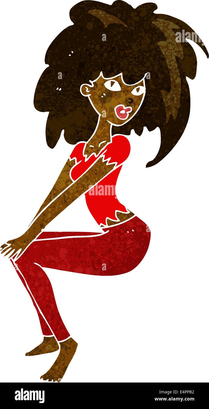 cartoon woman with big hair Stock Vector Image & Art - Alamy