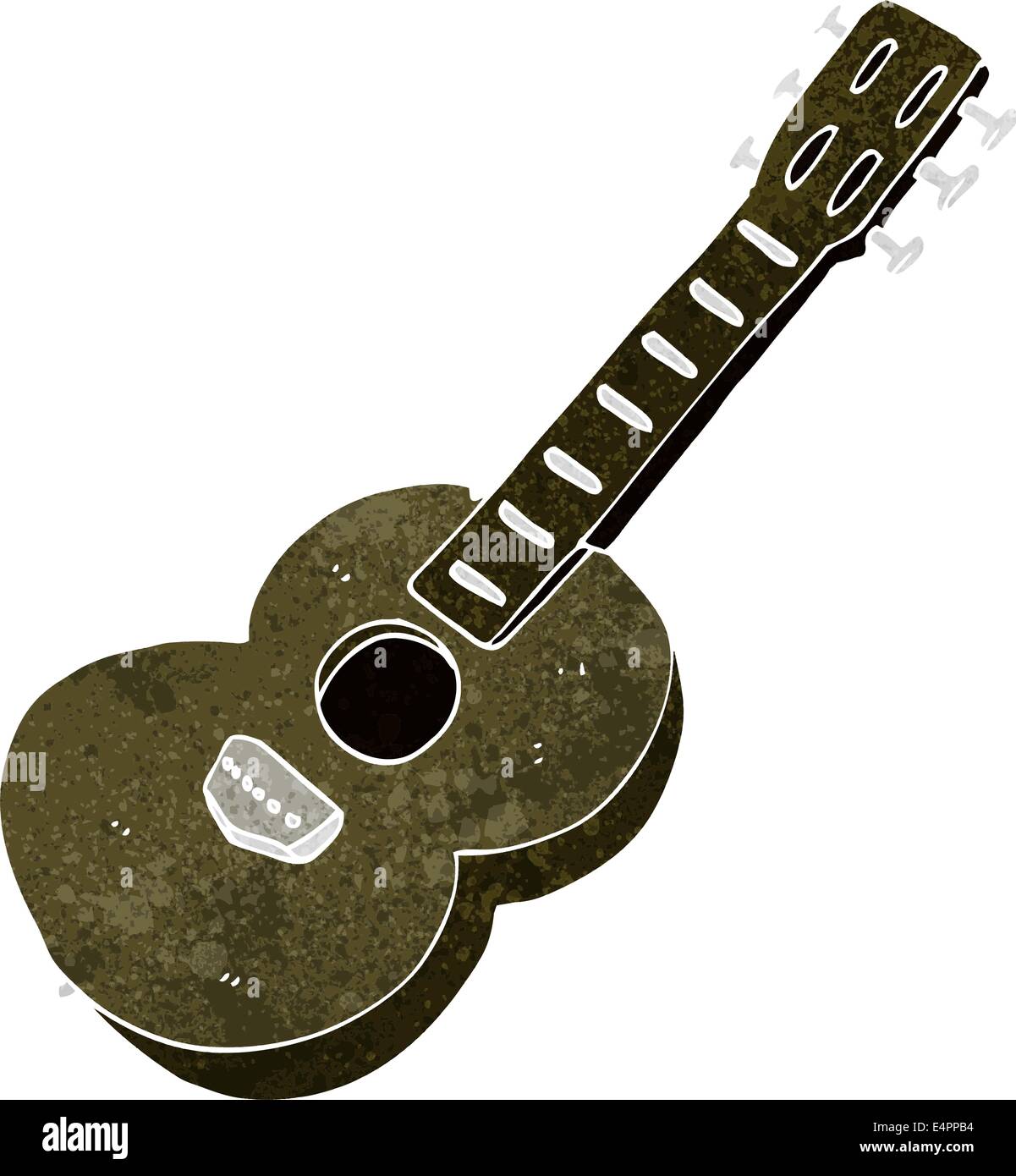 Acoustic guitar cartoon clip art Stock Vector Images - Alamy