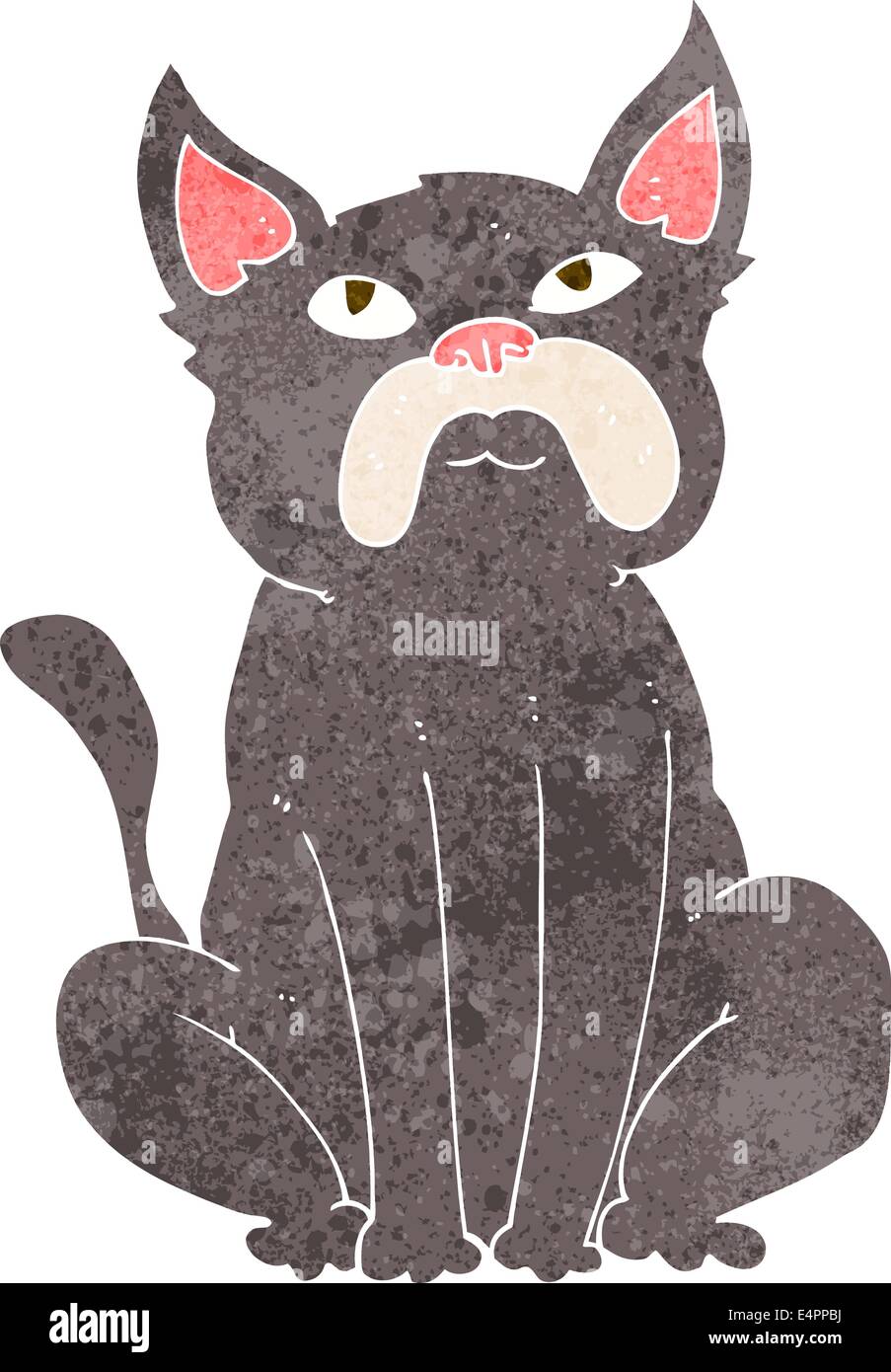 cartoon grumpy little dog Stock Vector Image & Art - Alamy