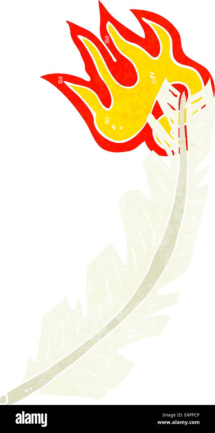 cartoon burning feather Stock Vector Image & Art - Alamy