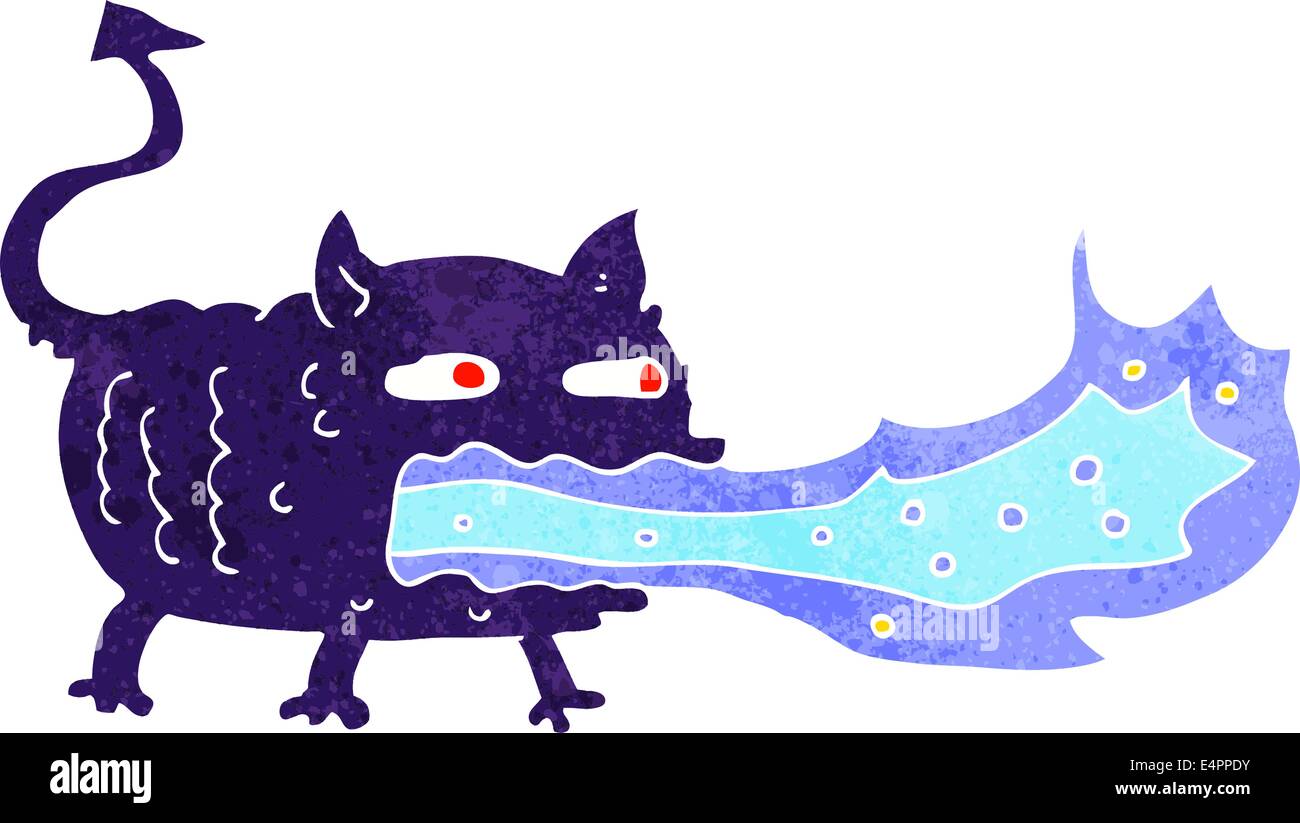 cartoon fire breathing imp Stock Vector Image & Art - Alamy