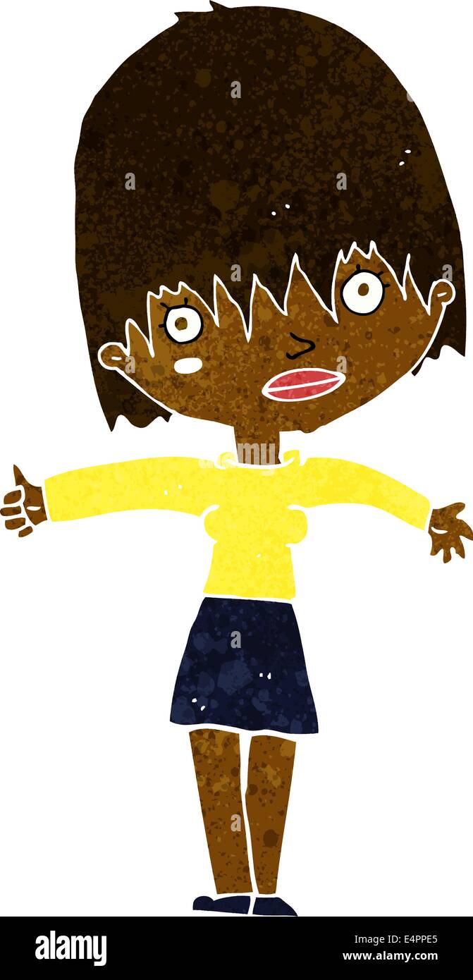 cartoon curious woman Stock Vector Image & Art - Alamy
