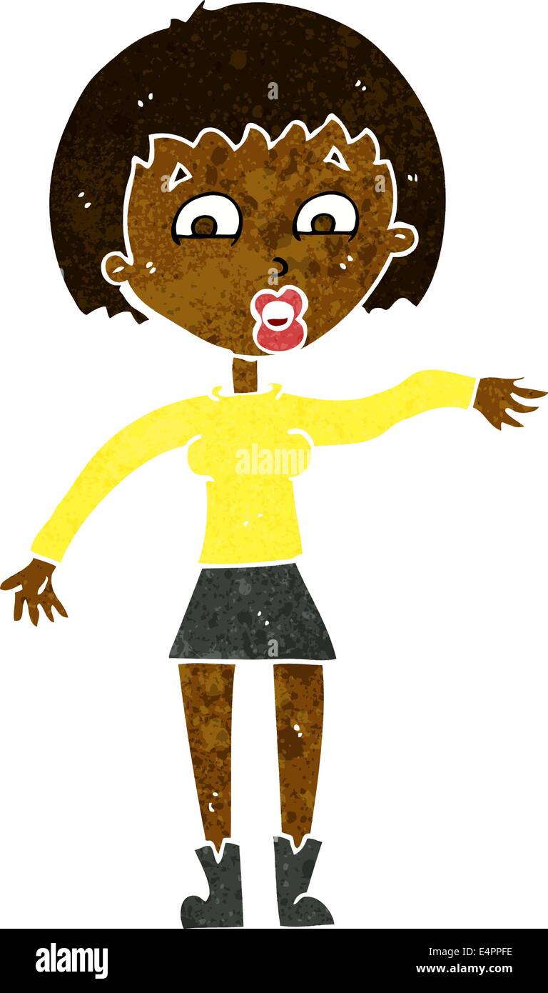 cartoon surprised woman Stock Vector Image & Art - Alamy