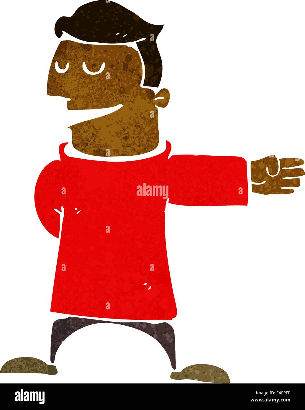 Cartoon man gesturing direction hi-res stock photography and images - Alamy