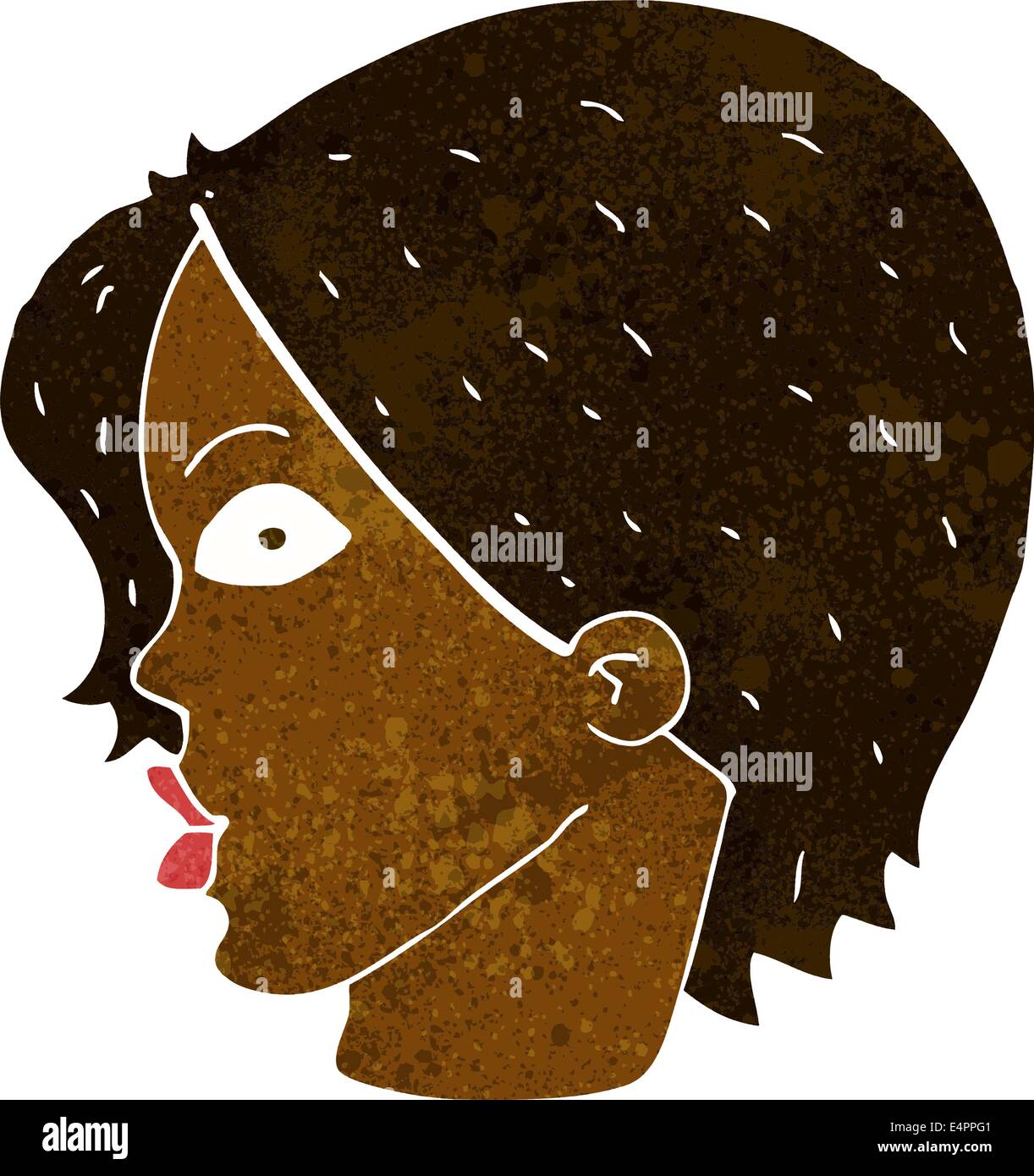 Cartoon staring woman hi-res stock photography and images - Alamy