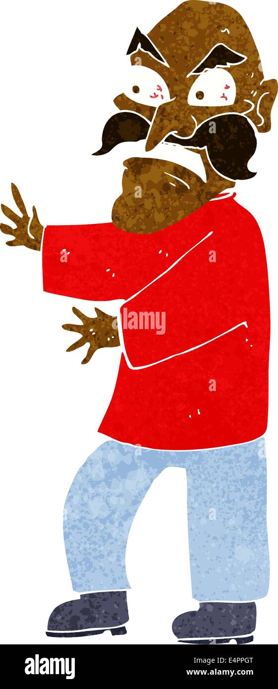 cartoon angry old man Stock Vector Image & Art - Alamy