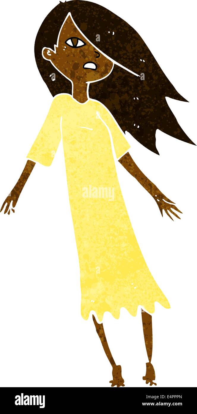 cartoon ghost like girl Stock Vector Image & Art - Alamy