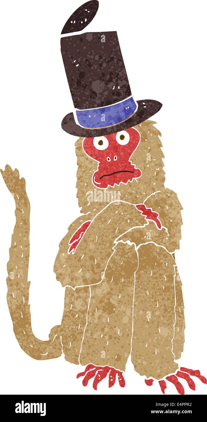Cartoon monkey wearing hat Cut Out Stock Images & Pictures - Alamy