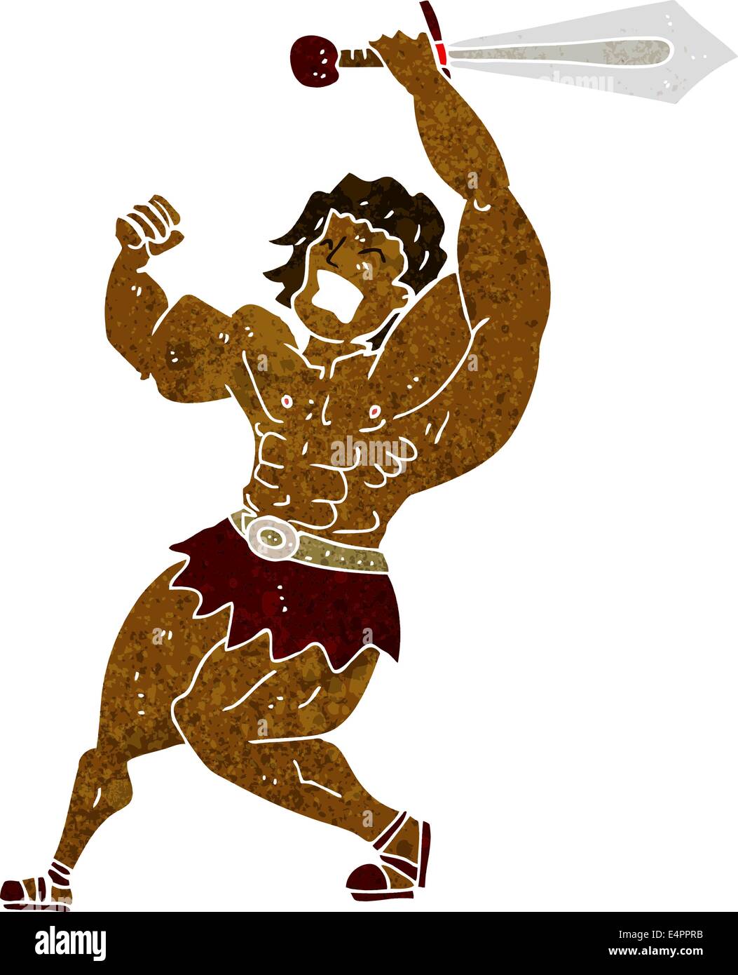 cartoon barbarian hero Stock Vector Image & Art - Alamy