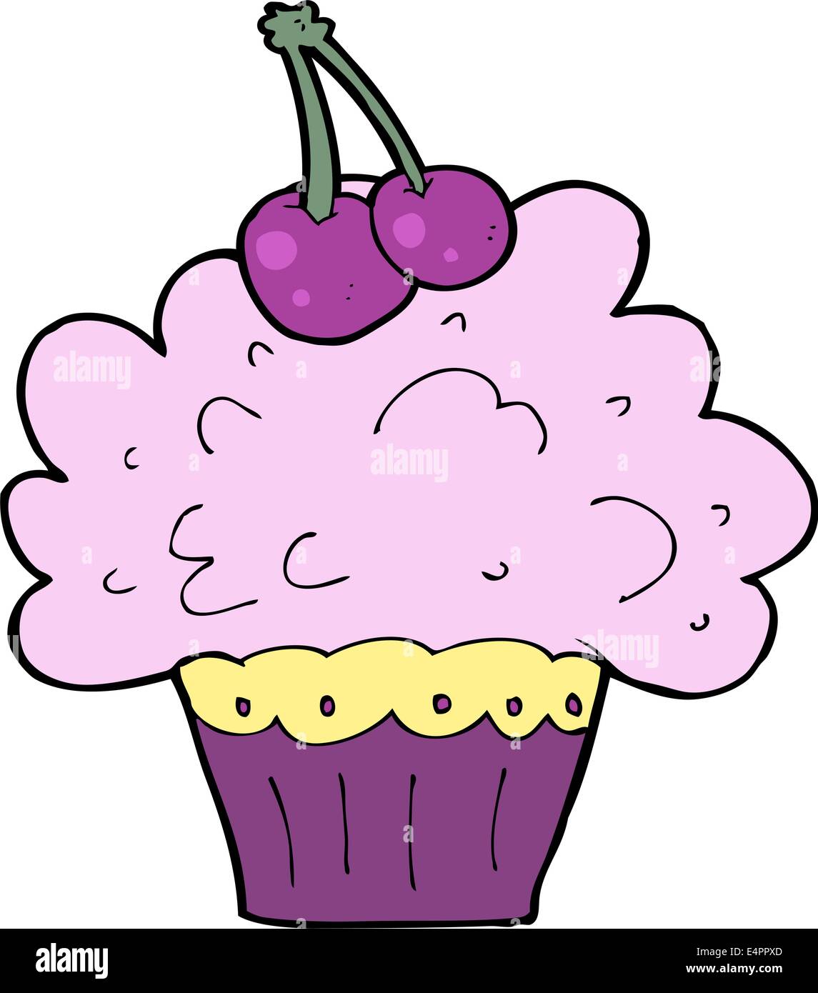 cartoon big cupcake Stock Vector Image & Art - Alamy