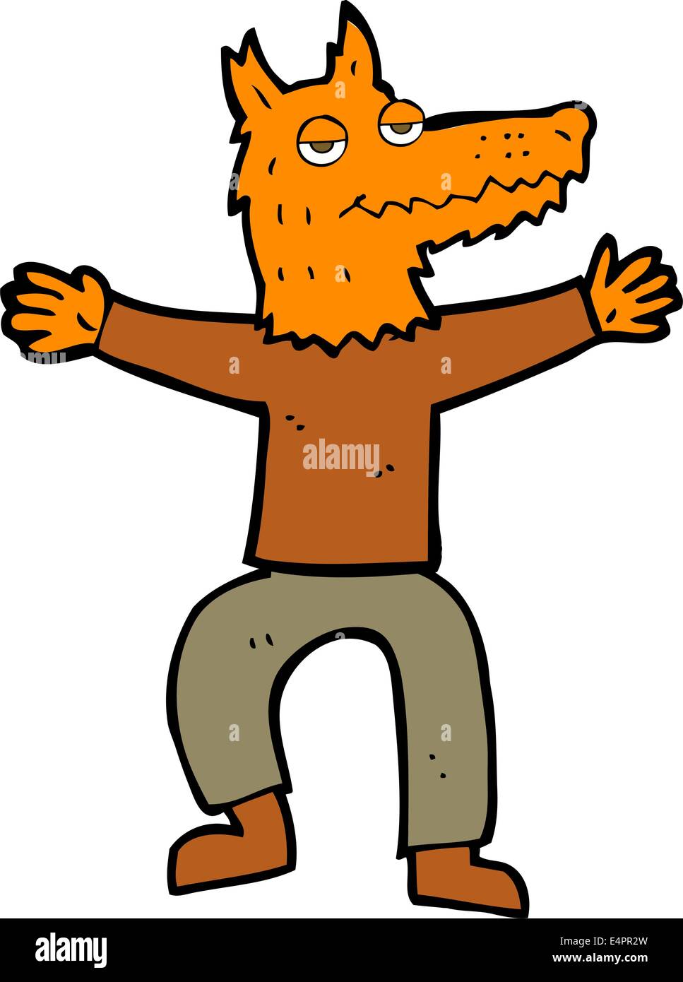 cartoon fox man Stock Vector Image & Art - Alamy