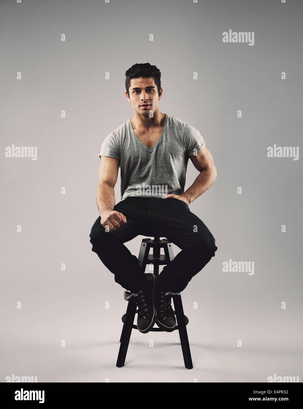 Male model posing hi-res stock photography and images - Alamy