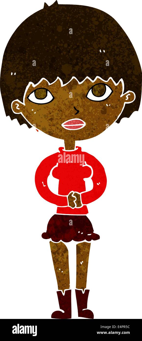 cartoon woman waiting patiently Stock Vector Image & Art - Alamy