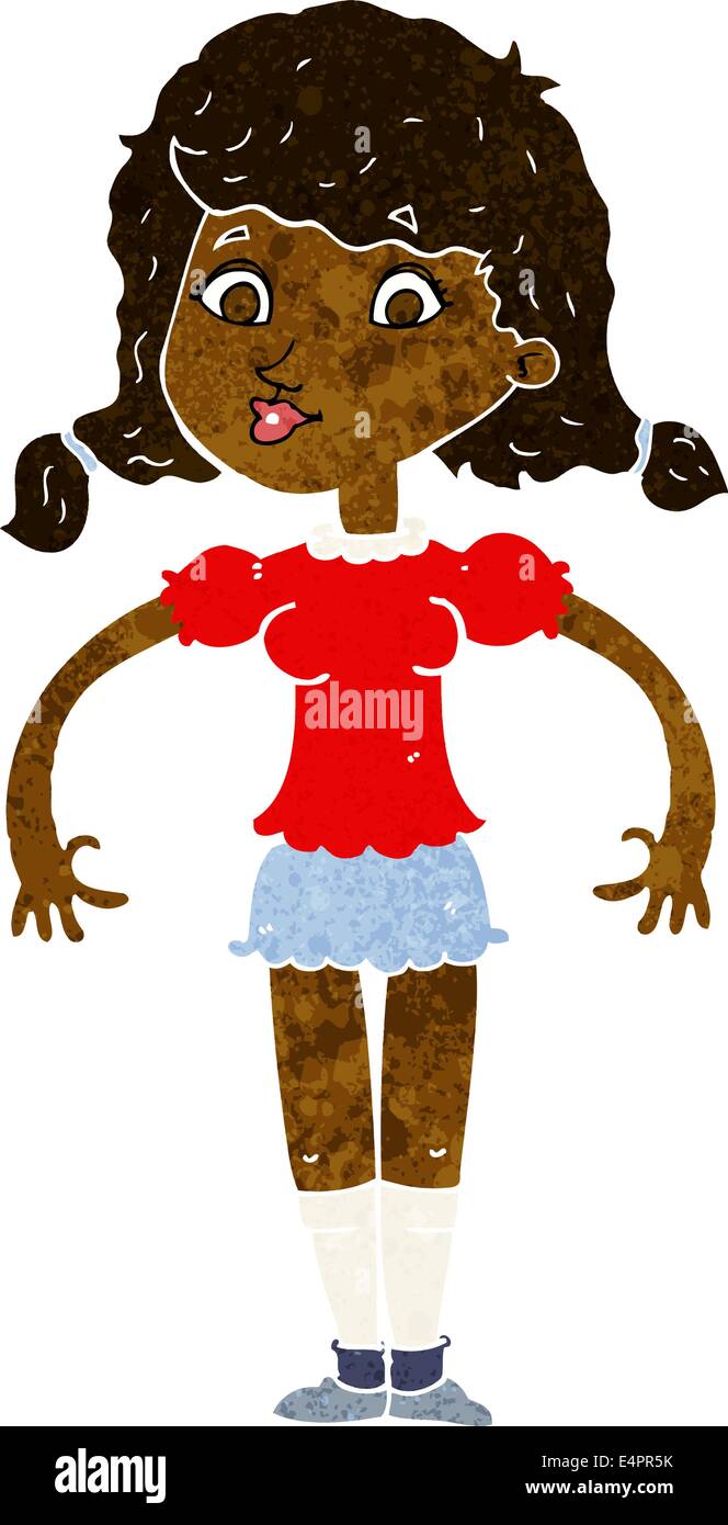 cartoon pretty girl Stock Vector Image & Art - Alamy