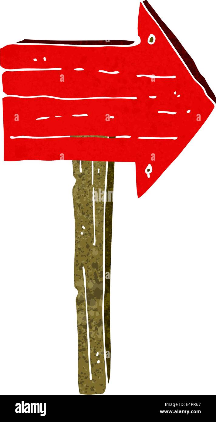 cartoon sign post Stock Vector Image & Art - Alamy