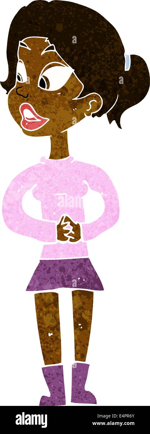 cartoon girl talking Stock Vector Image & Art - Alamy