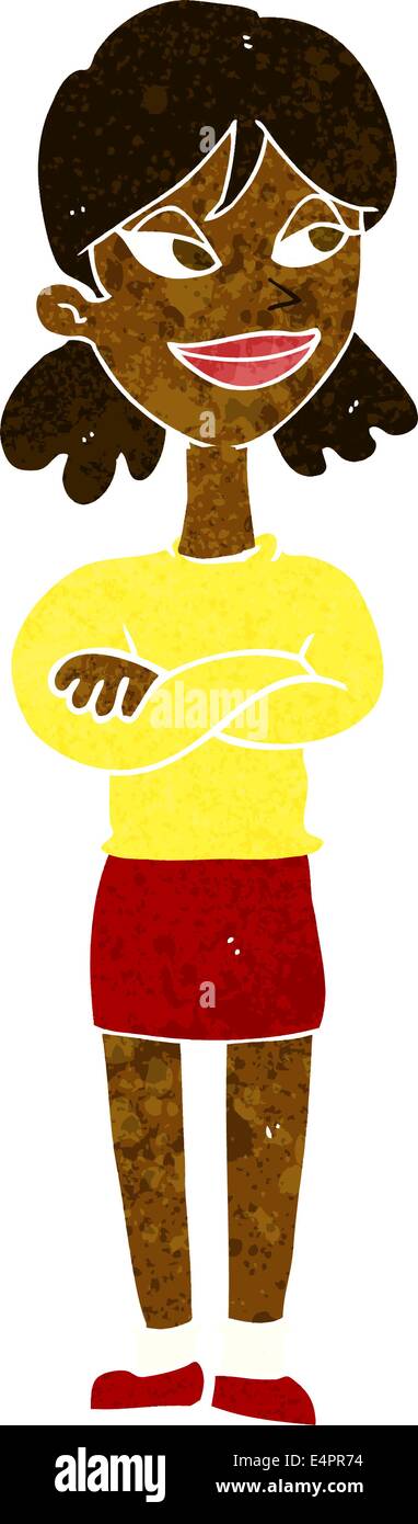 cartoon smug woman Stock Vector Image & Art - Alamy