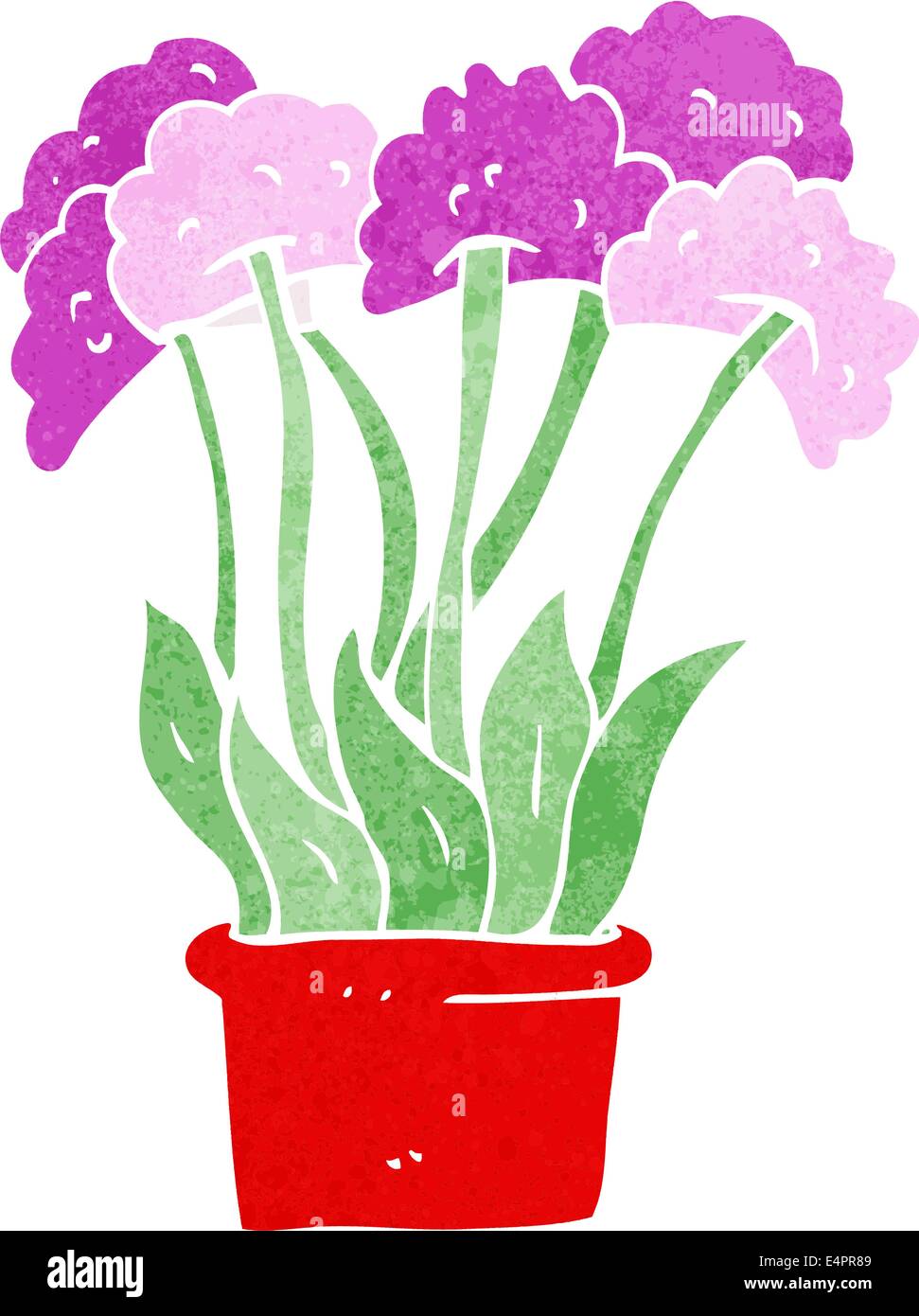 cartoon flowers in pot Stock Vector Image & Art - Alamy