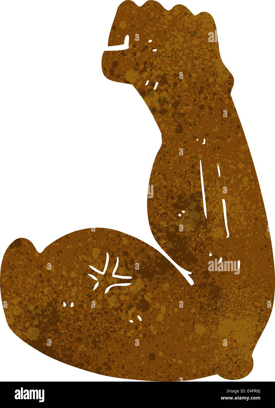 Flexing strong arm cartoon hi-res stock photography and images - Alamy