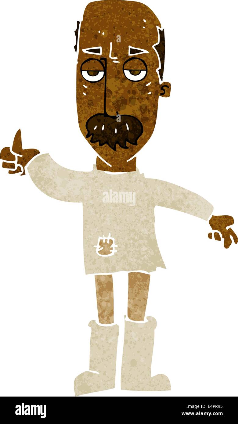 Old man hand up character Stock Vector Images - Alamy