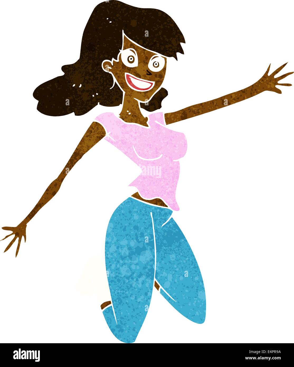 Jumping sporty Stock Vector Images - Alamy