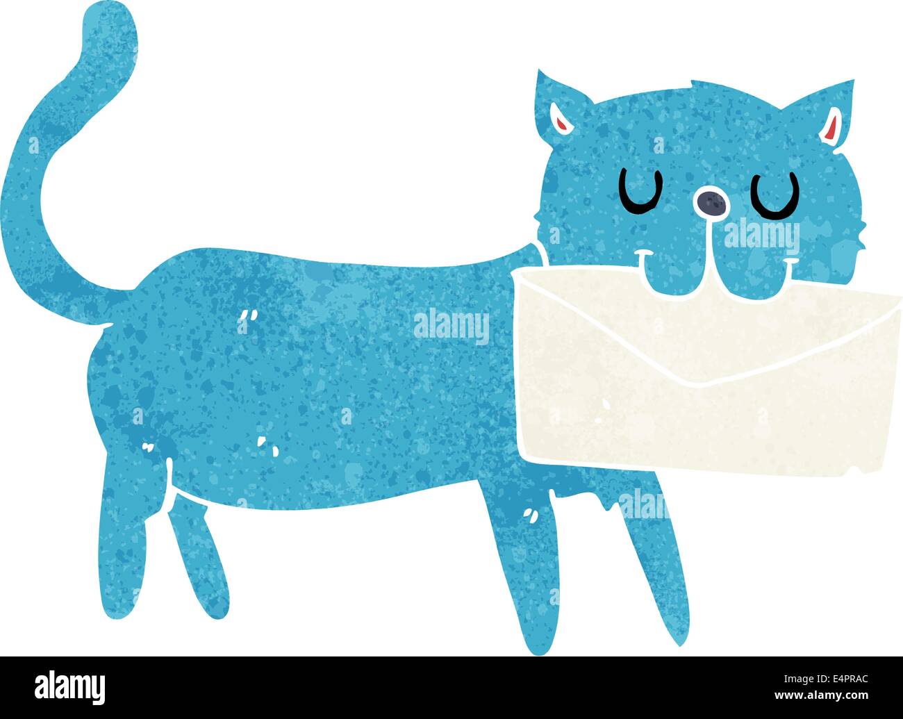 cartoon cat carrying letter Stock Vector Image & Art - Alamy