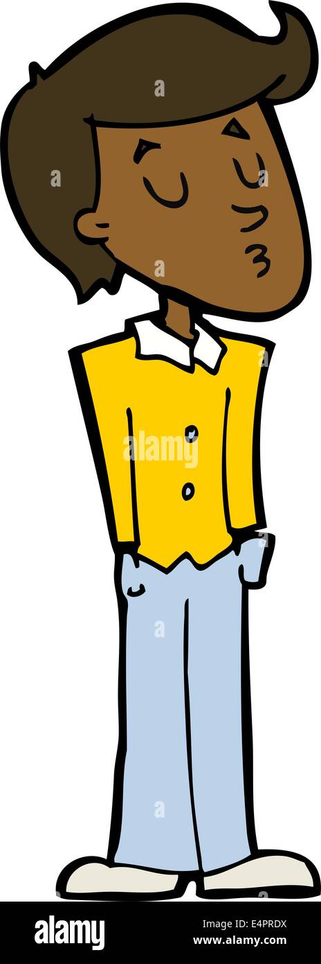 cartoon calm man Stock Vector Image & Art - Alamy