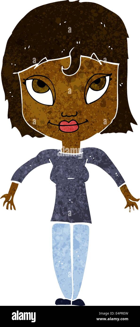 cartoon girl shrugging shoulders Stock Vector Image & Art - Alamy