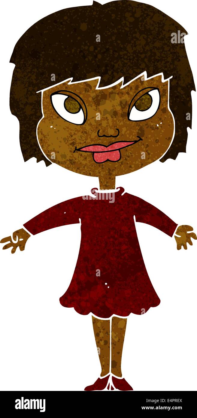 cartoon girl shrugging shoulders Stock Vector Image & Art - Alamy