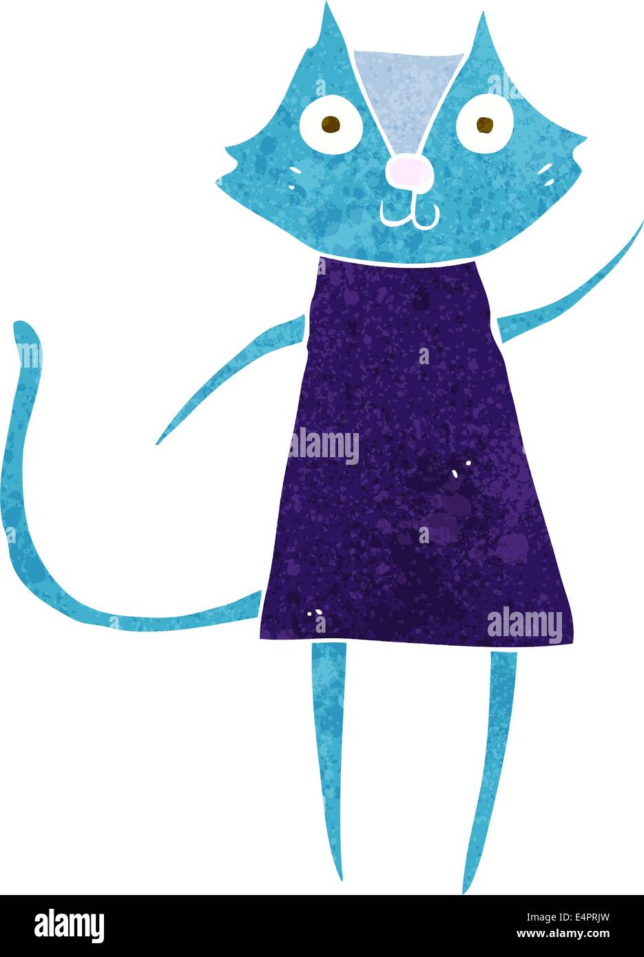 Cat waving funny Stock Vector Images - Alamy