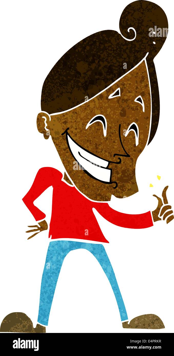 Cartoon Person Snapping Fingers