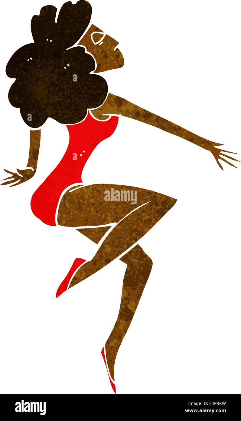 cartoon dancing woman Stock Vector Image & Art - Alamy